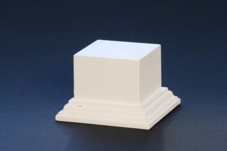 Square Plinth Base Black Satin