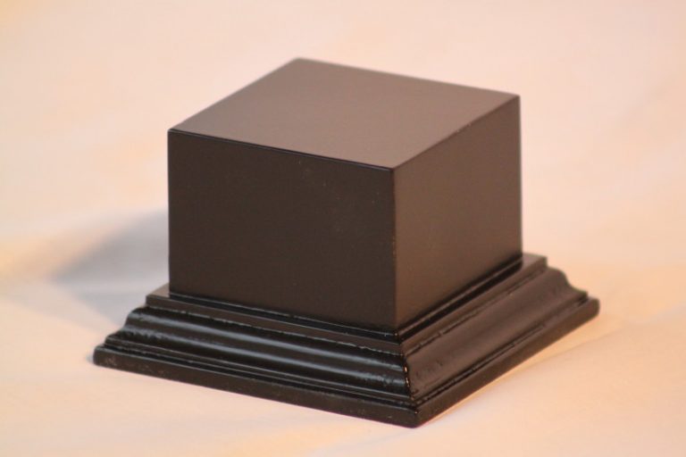 Square Plinth Base Black Satin