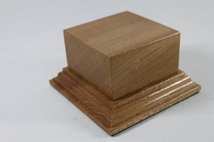 Solid Oak Plinth 75mm x 75mm x 40mm High