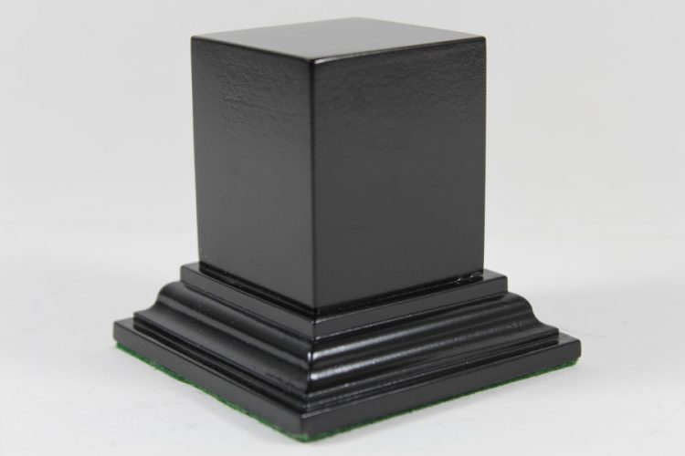 Black Square Plinth Base 45mm x 45mm x 50mm