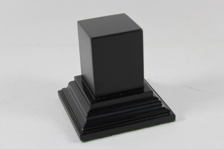 Black Square Plinth Base 32mm x 32mm x 40mm