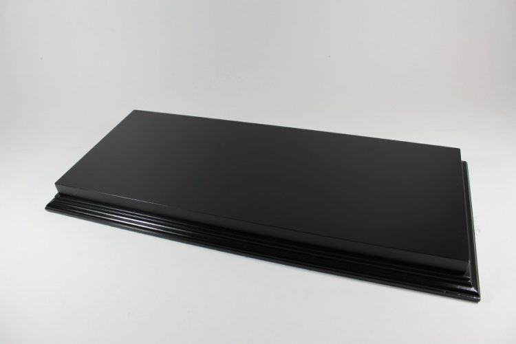 Black Raised Plinth Diorama And Vehicle Base 200mm x 500mm